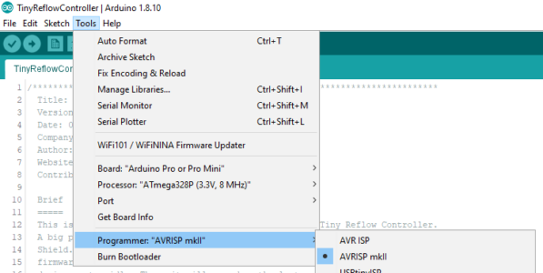 How to Program the Tiny Reflow Controller V2